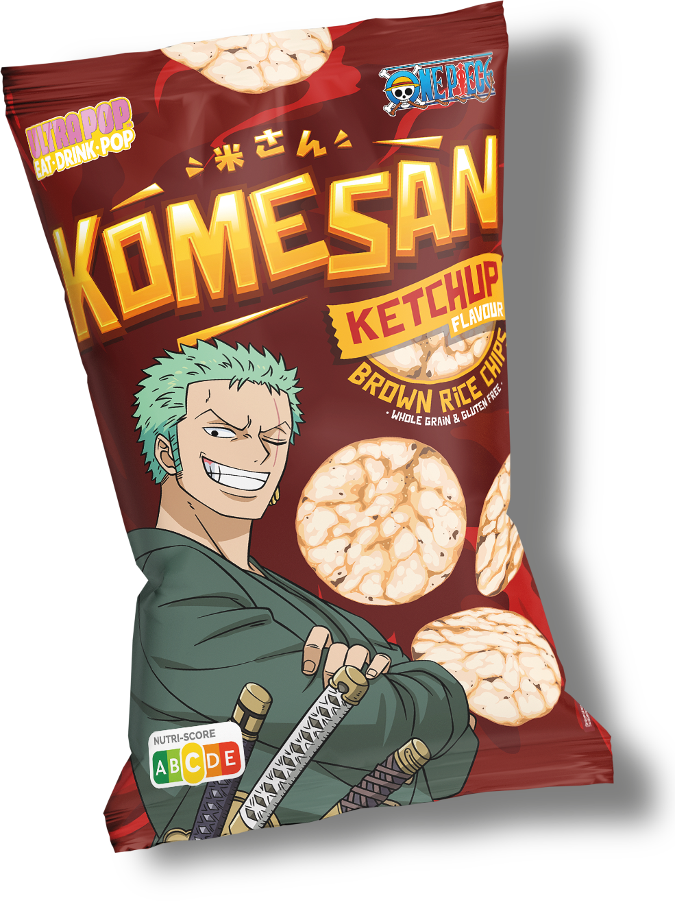 Komesan One Piece - Zoro - Chips de riz complet goût ketchup – Cartes ...